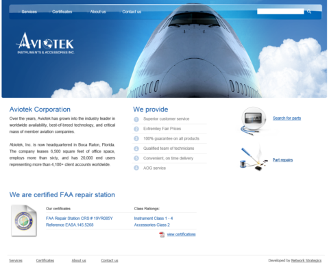 Aviation Website Design - Network Strategics
